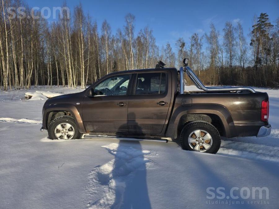 Brūns Volkswagen Amarok 2012 Jelgava, ar dzinēja tilpumu 2.00 L un nobraukumu 308 tūkst. km par 10000 €, foto 13 vietnē AUTOMOTO.COM.LV