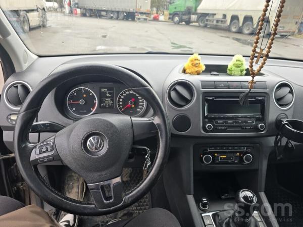 Brown Volkswagen Amarok 2012 in Bauska, with an engine capacity of 2.00 L and mileage of 350 thousand km for 12300 €, photo 9 on AUTOMOTO.COM.LV