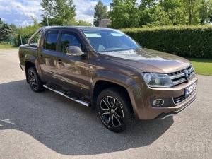 Brown Volkswagen Amarok 2015 in Talsi, with an engine capacity of 2.00 L and mileage of 301 thousand km for 7900 €, photo 6 on AUTOMOTO.COM.LV