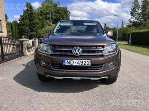 Brown Volkswagen Amarok 2015 in Talsi, with an engine capacity of 2.00 L and mileage of 301 thousand km for 7900 €, photo 7 on AUTOMOTO.COM.LV