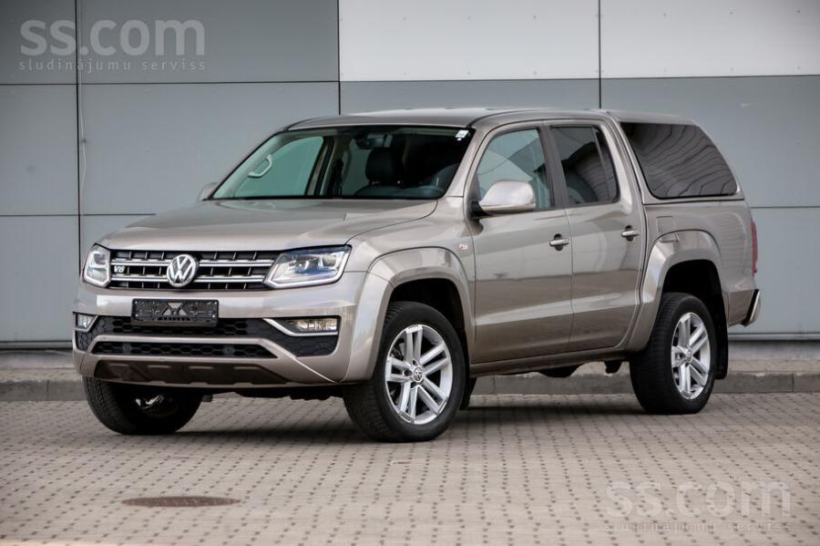 Brown Volkswagen Amarok 2019 in Riga, with an engine capacity of 3.00 L and mileage of 0 thousand km for 23700 €, photo 1 on AUTOMOTO.COM.LV