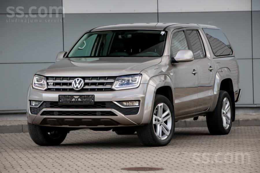 Brown Volkswagen Amarok 2019 in Riga, with an engine capacity of 3.00 L and mileage of 0 thousand km for 23700 €, photo 3 on AUTOMOTO.COM.LV