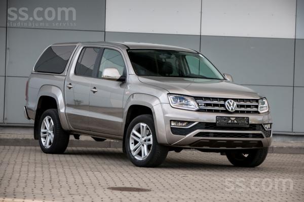 Brown Volkswagen Amarok 2019 in Riga, with an engine capacity of 3.00 L and mileage of 0 thousand km for 23700 €, photo 4 on AUTOMOTO.COM.LV