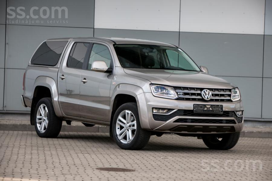 Brown Volkswagen Amarok 2019 in Riga, with an engine capacity of 3.00 L and mileage of 0 thousand km for 23700 €, photo 5 on AUTOMOTO.COM.LV