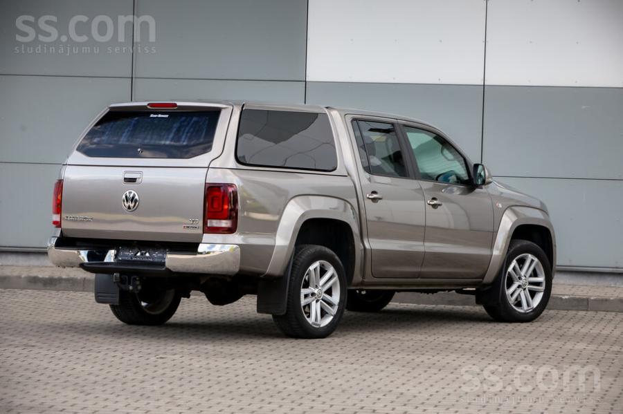 Brown Volkswagen Amarok 2019 in Riga, with an engine capacity of 3.00 L and mileage of 0 thousand km for 23700 €, photo 7 on AUTOMOTO.COM.LV