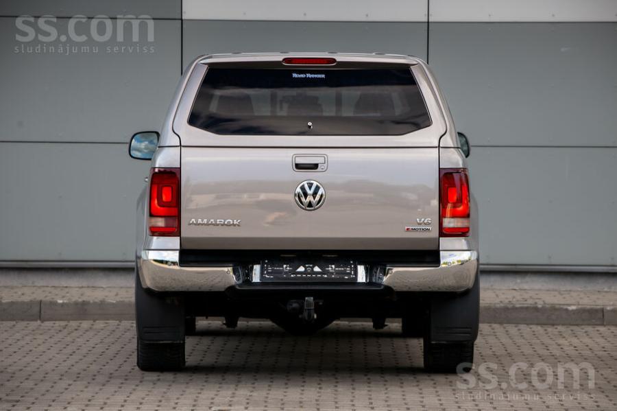 Brown Volkswagen Amarok 2019 in Riga, with an engine capacity of 3.00 L and mileage of 0 thousand km for 23700 €, photo 8 on AUTOMOTO.COM.LV