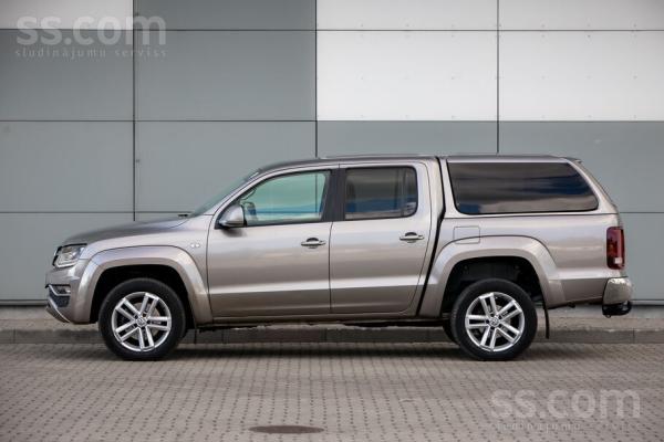 Brown Volkswagen Amarok 2019 in Riga, with an engine capacity of 3.00 L and mileage of 0 thousand km for 23700 €, photo 9 on AUTOMOTO.COM.LV