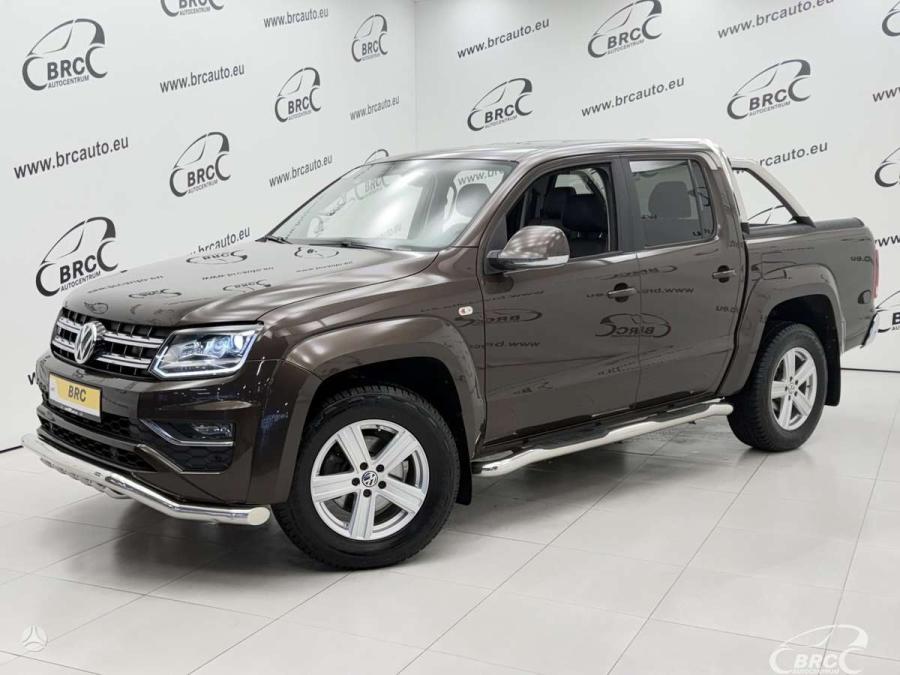 Brown Volkswagen Amarok 2020 in Vilnius, with an engine capacity of 2.97 L and mileage of 181 thousand km for 27900 €, photo 1 on AUTOMOTO.COM.LV