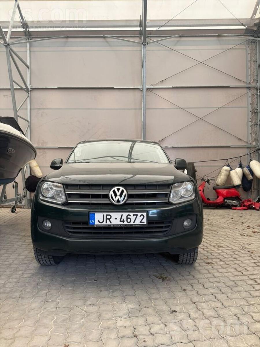Green Volkswagen Amarok 2014 in Riga, with an engine capacity of 2.00 L and mileage of 332 thousand km for 3500 €, photo 3 on AUTOMOTO.COM.LV
