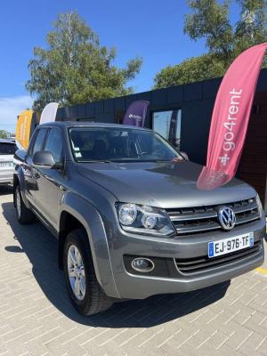 Pelēks Volkswagen Amarok 2015 Tauragė, ar dzinēja tilpumu 2.00 L un nobraukumu 246 tūkst. km par 10200 €, foto  vietnē AUTOMOTO.COM.LV