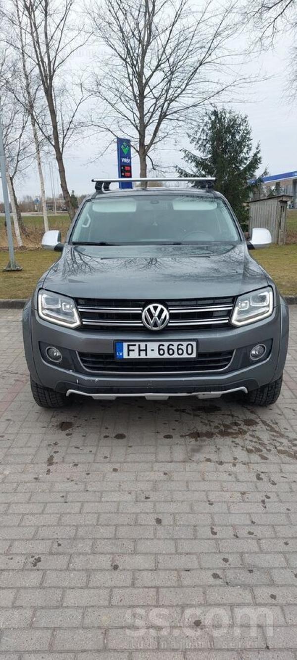 Pelēks Volkswagen Amarok 2015 Kuldīga, ar dzinēja tilpumu 2.00 L un nobraukumu 225 tūkst. km par 14900 €, foto 3 vietnē AUTOMOTO.COM.LV