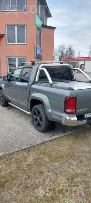 Pelēks Volkswagen Amarok 2015 Kuldīga, ar dzinēja tilpumu 2.00 L un nobraukumu 225 tūkst. km par 14900 €, foto 14 vietnē AUTOMOTO.COM.LV