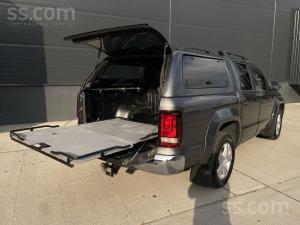 Grey Volkswagen Amarok 2017 in Riga, with an engine capacity of 3.00 L and mileage of 187 thousand km for 17900 €, photo 6 on AUTOMOTO.COM.LV