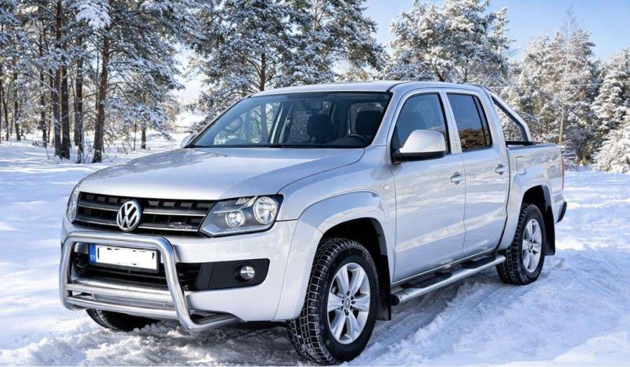 Pelēks Volkswagen Amarok 2012 Viļņa, ar dzinēja tilpumu 1.97 L un nobraukumu 409 tūkst. km par 9700 €, foto 1 vietnē AUTOMOTO.COM.LV