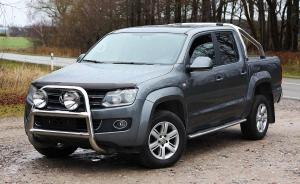 Grey Volkswagen Amarok 2013 in Kretinga, with an engine capacity of 1.97 L and mileage of 307 thousand km for 11999 €, photo 4 on AUTOMOTO.COM.LV