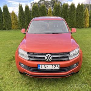 Orange Volkswagen Amarok 2014 in Bauska, with an engine capacity of 2.00 L and mileage of 245 thousand km for 11500 €, photo 3 on AUTOMOTO.COM.LV