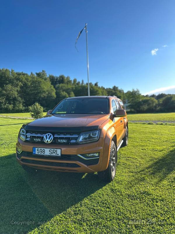 Orange Volkswagen Amarok 2019 in Tallinn, with an engine capacity of 3.00 L and mileage of 163 thousand km for 31500 €, photo 6 on AUTOMOTO.COM.LV