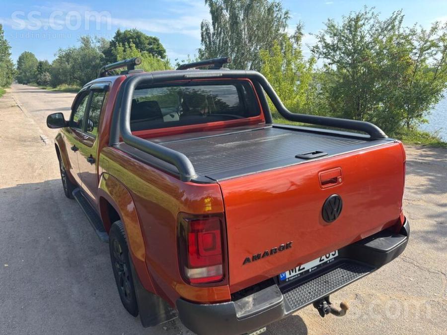 Orange Volkswagen Amarok 2014 in Riga, with an engine capacity of 2.00 L and mileage of 370 thousand km for 15000 €, photo 3 on AUTOMOTO.COM.LV