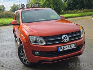 Orange Volkswagen Amarok 2014 in Jekabpils, with an engine capacity of 1.90 L and mileage of 327 thousand km for 13200 €, photo  on AUTOMOTO.COM.LV