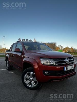 Orange Volkswagen Amarok 2016 in Cesis, with an engine capacity of 2.00 L and mileage of 263 thousand km for 17700 €, photo  on AUTOMOTO.COM.LV
