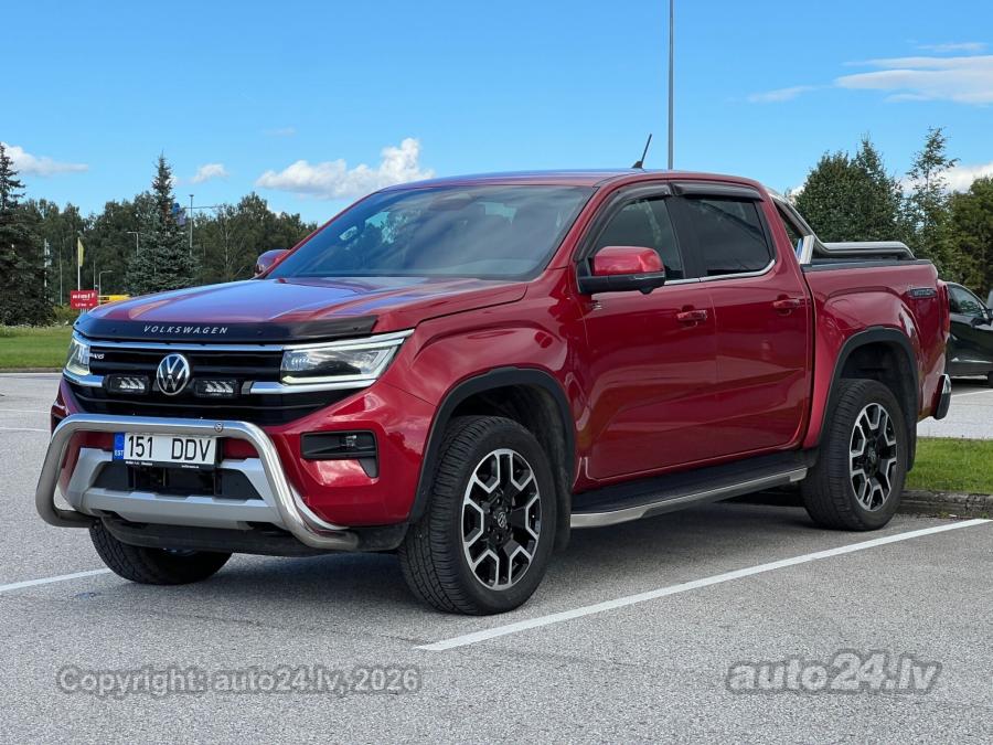 Red Volkswagen Amarok 2025 in Tallinn, with an engine capacity of 3.00 L and mileage of 98 thousand km for 52000 €, photo 1 on AUTOMOTO.COM.LV