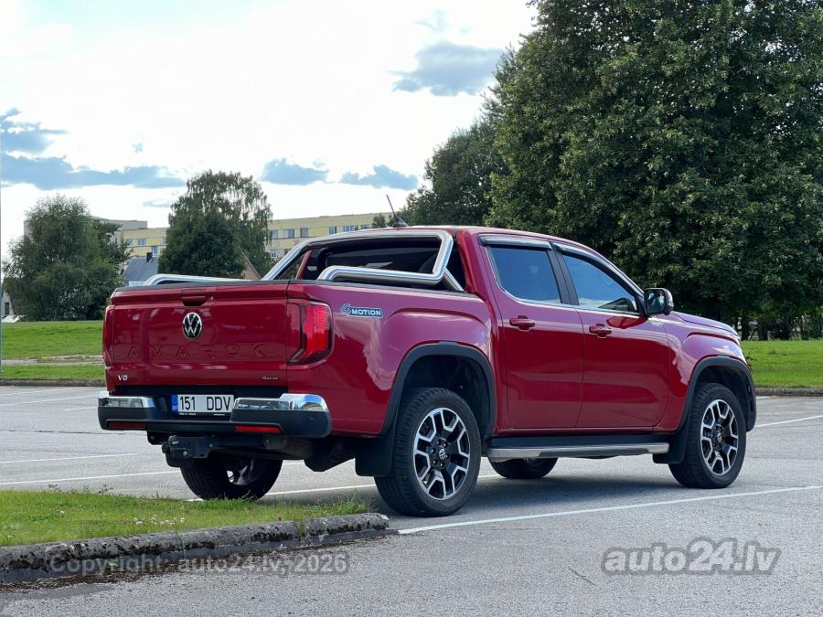 Red Volkswagen Amarok 2025 in Tallinn, with an engine capacity of 3.00 L and mileage of 98 thousand km for 52000 €, photo 4 on AUTOMOTO.COM.LV