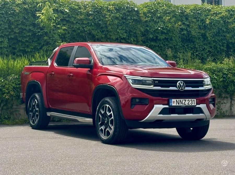 Sarkans Volkswagen Amarok 2023 Viļņa, ar dzinēja tilpumu 3.00 L un nobraukumu 57 tūkst. km par 49900 €, foto 5 vietnē AUTOMOTO.COM.LV