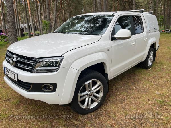 White Volkswagen Amarok 2016 in Tallinn, with an engine capacity of 2.00 L and mileage of 214 thousand km for 18600 €, photo 4 on AUTOMOTO.COM.LV