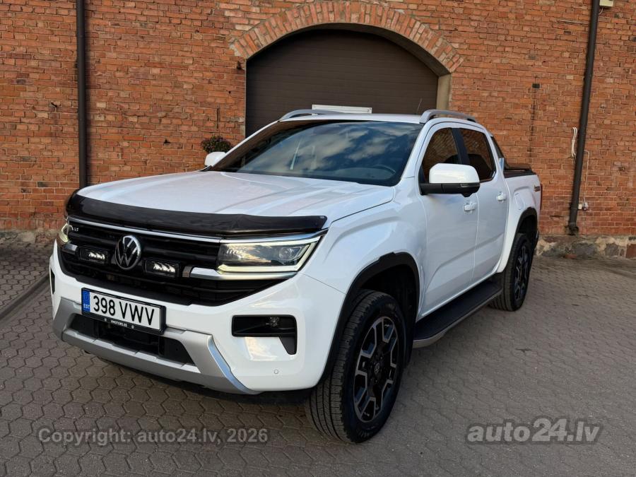 White Volkswagen Amarok 2025 in Tallinn, with an engine capacity of 3.00 L and mileage of 56 thousand km for 56300 €, photo 1 on AUTOMOTO.COM.LV