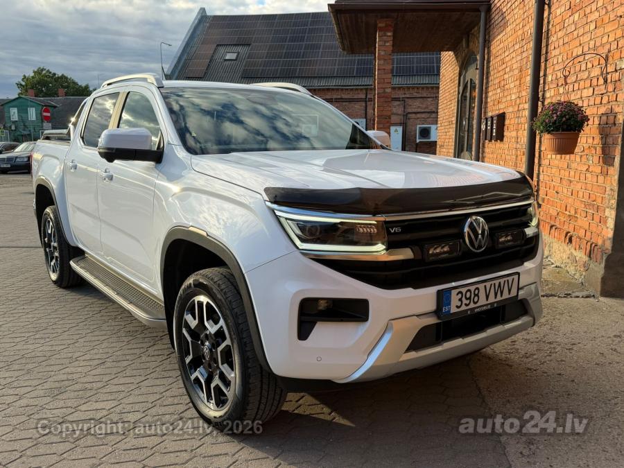 White Volkswagen Amarok 2025 in Tallinn, with an engine capacity of 3.00 L and mileage of 56 thousand km for 56300 €, photo 3 on AUTOMOTO.COM.LV