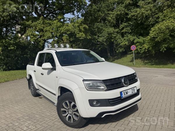 White Volkswagen Amarok 2015 in Talsi, with an engine capacity of 2.00 L and mileage of 0 thousand km for 11100 €, photo 1 on AUTOMOTO.COM.LV