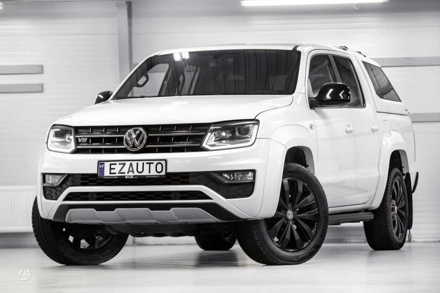 White Volkswagen Amarok 2020 in Tukums, with an engine capacity of 2.97 L and mileage of 185 thousand km for 25700 €, photo 1 on AUTOMOTO.COM.LV