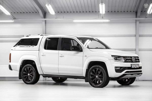 White Volkswagen Amarok 2020 in Tukums, with an engine capacity of 2.97 L and mileage of 185 thousand km for 25700 €, photo 5 on AUTOMOTO.COM.LV