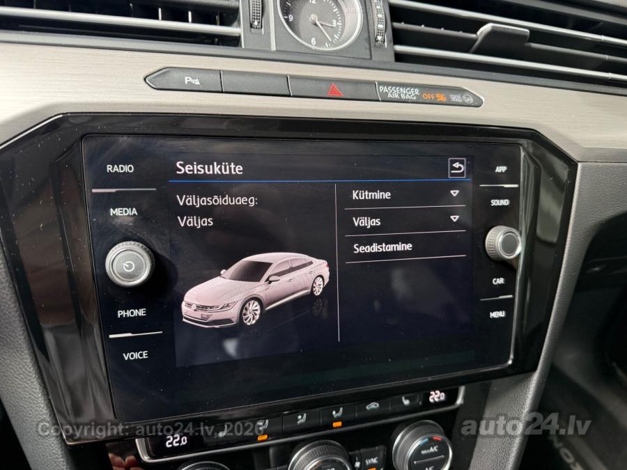 Black Volkswagen Arteon 2018 in Tallinn, with an engine capacity of 1.50 L and mileage of 95 thousand km for 20990 €, photo 12 on AUTOMOTO.COM.LV