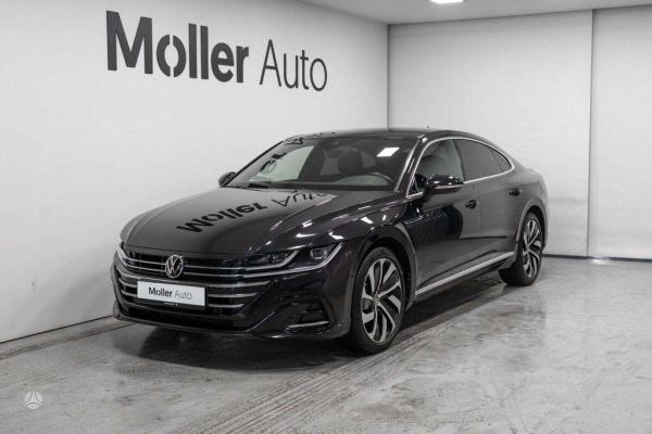 Black Volkswagen Arteon 2022 in Vilnius, with an engine capacity of 1.40 L and mileage of 112 thousand km for 26900 €, photo 1 on AUTOMOTO.COM.LV