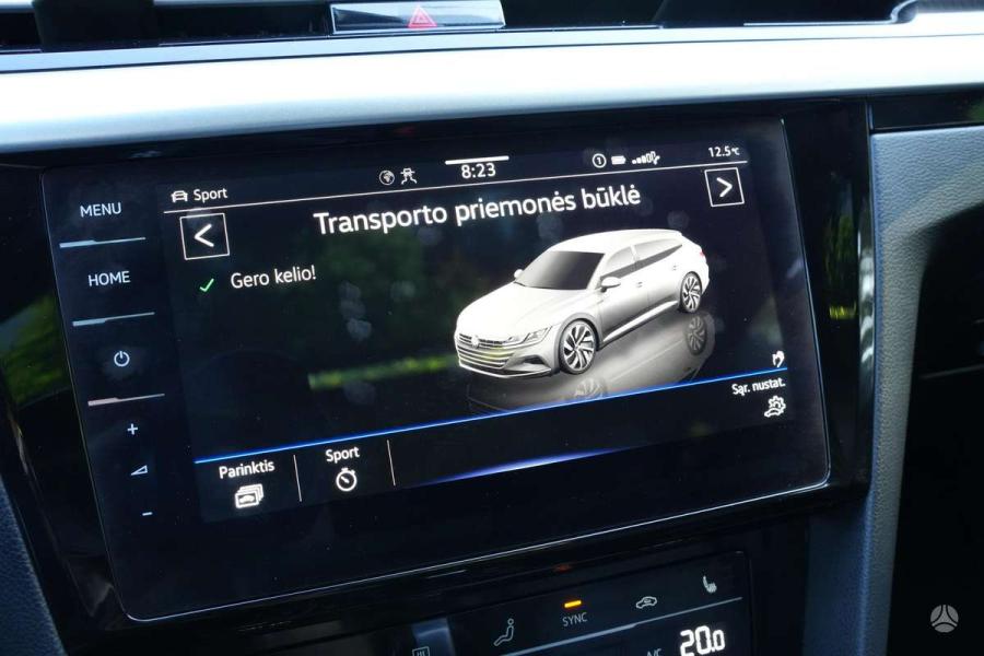 Black Volkswagen Arteon 2022 in Vilnius, with an engine capacity of 2.00 L and mileage of 99 thousand km for 30990 €, photo 40 on AUTOMOTO.COM.LV