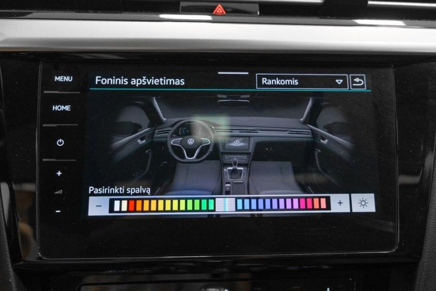 Black Volkswagen Arteon 2023 in Vilnius, with an engine capacity of 1.40 L and mileage of 131 thousand km for 24500 €, photo 19 on AUTOMOTO.COM.LV