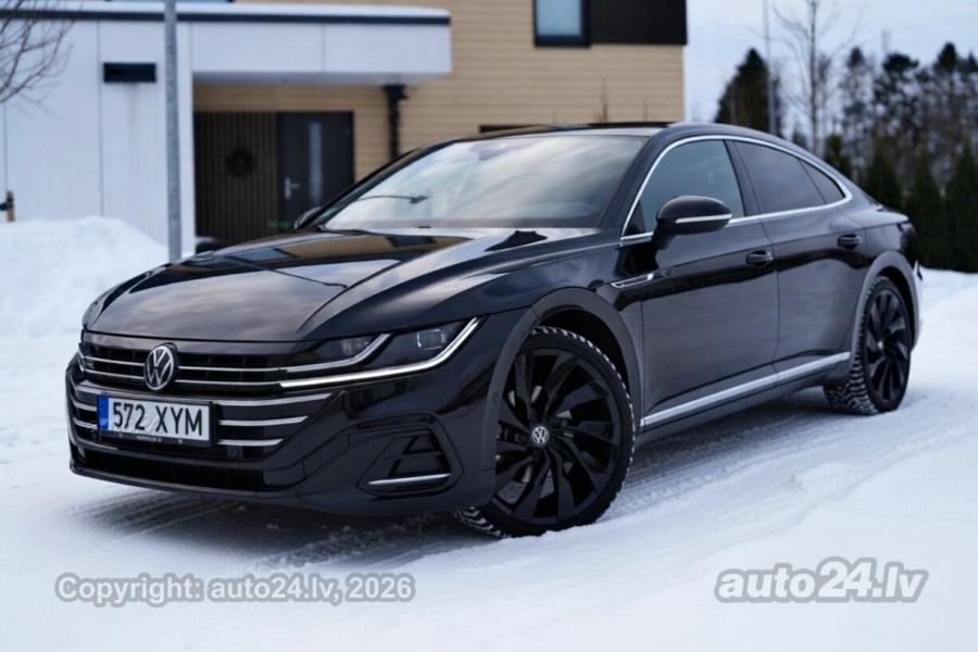 Black Volkswagen Arteon 2024 in Tallinn, with an engine capacity of 2.00 L and mileage of 56 thousand km for 33900 €, photo 1 on AUTOMOTO.COM.LV