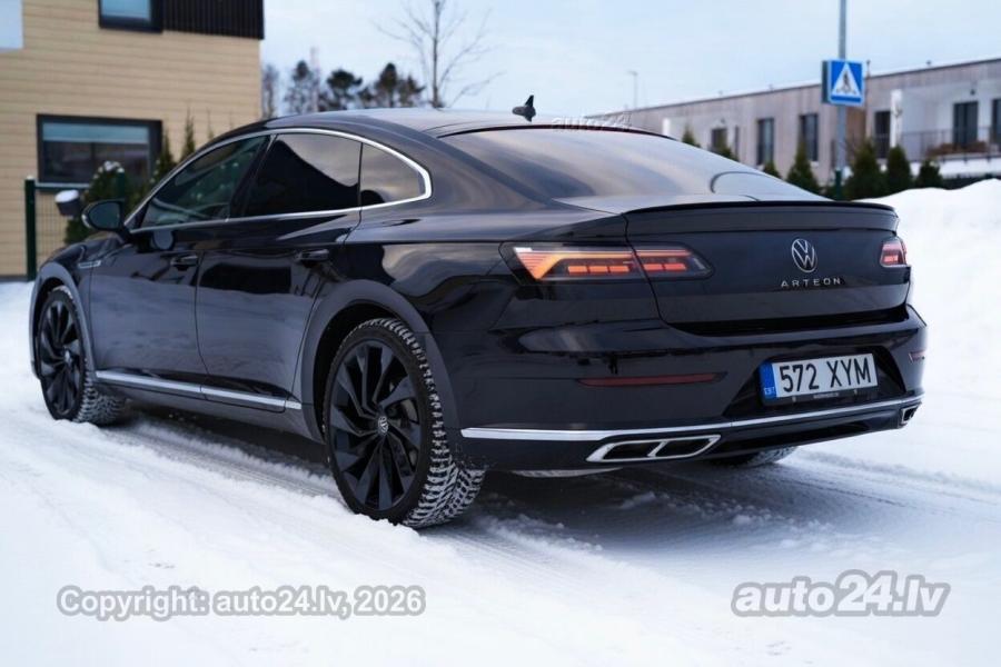 Black Volkswagen Arteon 2024 in Tallinn, with an engine capacity of 2.00 L and mileage of 56 thousand km for 33900 €, photo 3 on AUTOMOTO.COM.LV