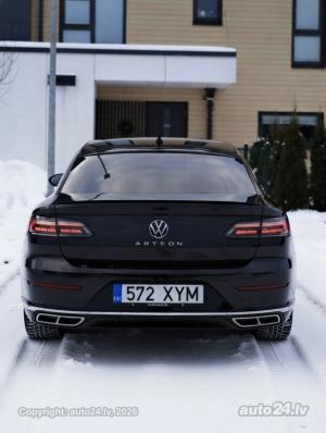Black Volkswagen Arteon 2024 in Tallinn, with an engine capacity of 2.00 L and mileage of 56 thousand km for 33900 €, photo 5 on AUTOMOTO.COM.LV