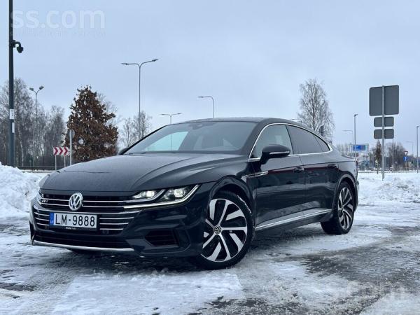 Black Volkswagen Arteon 2017 in Riga, with an engine capacity of 2.00 L and mileage of 99 thousand km for 24500 €, photo 1 on AUTOMOTO.COM.LV