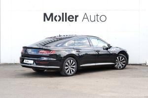 Black Volkswagen Arteon 2018 in Riga, with an engine capacity of 1.50 L and mileage of 161 thousand km for 18050 €, photo 5 on AUTOMOTO.COM.LV