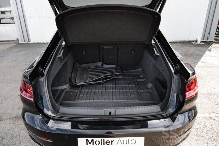 Black Volkswagen Arteon 2018 in Riga, with an engine capacity of 1.50 L and mileage of 161 thousand km for 17750 €, photo 27 on AUTOMOTO.COM.LV