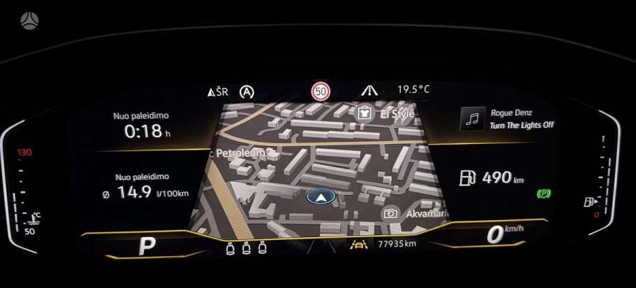 Black Volkswagen Arteon 2020 in Vilnius, with an engine capacity of 1.98 L and mileage of 78 thousand km for 24800 €, photo 9 on AUTOMOTO.COM.LV