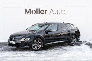 Black Volkswagen Arteon 2021 in Riga, with an engine capacity of 1.40 L and mileage of 111 thousand km for 51000 €, photo 1 on AUTOMOTO.COM.LV