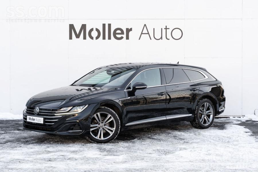 Black Volkswagen Arteon 2021 in Riga, with an engine capacity of 1.40 L and mileage of 111 thousand km for 51000 €, photo 1 on AUTOMOTO.COM.LV