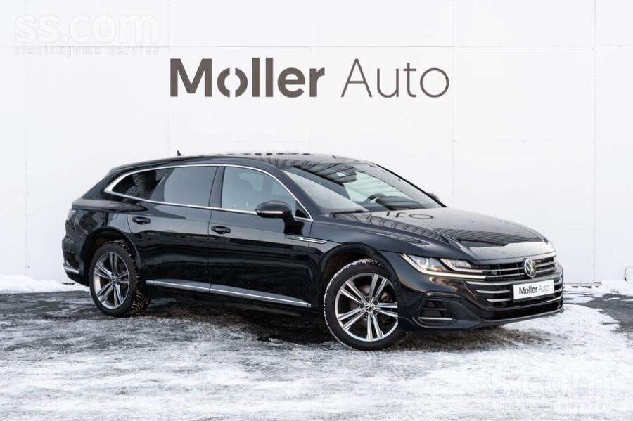 Black Volkswagen Arteon 2021 in Riga, with an engine capacity of 1.40 L and mileage of 111 thousand km for 51000 €, photo 2 on AUTOMOTO.COM.LV