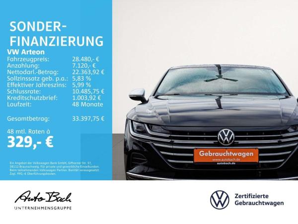 Black Volkswagen Arteon 2022 in Kaunas, with an engine capacity of 2.00 L and mileage of 84 thousand km for 31627 €, photo 2 on AUTOMOTO.COM.LV