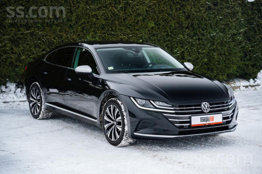 Black Volkswagen Arteon 2024 in Riga, with an engine capacity of 2.00 L and mileage of 28 thousand km for 32900 €, photo 4 on AUTOMOTO.COM.LV