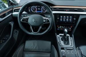 Black Volkswagen Arteon 2024 in Riga, with an engine capacity of 2.00 L and mileage of 28 thousand km for 32900 €, photo 18 on AUTOMOTO.COM.LV